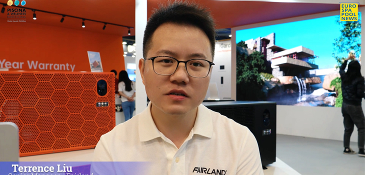 Interview de Terrence Liu, Directeur principal de Fairland, à Piscina & Wellness Barcelone ...
