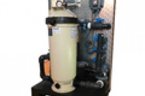 New filtration unit complete with underground installed pump and ...