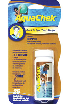 Copper testing strip from AquaChek | Eurospapoolnews.com